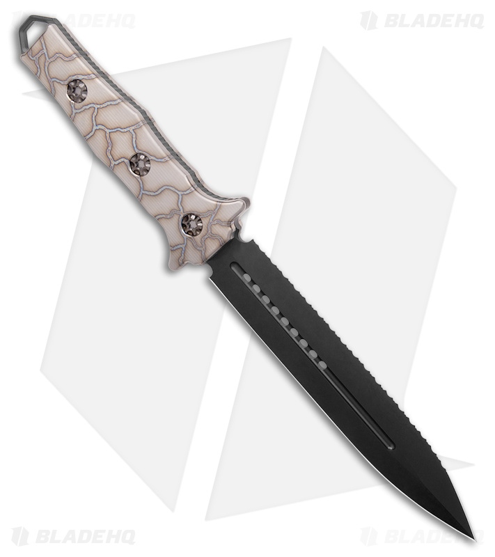 Heretic Nephilim Knife Flamed Titanium | 6.5" Black