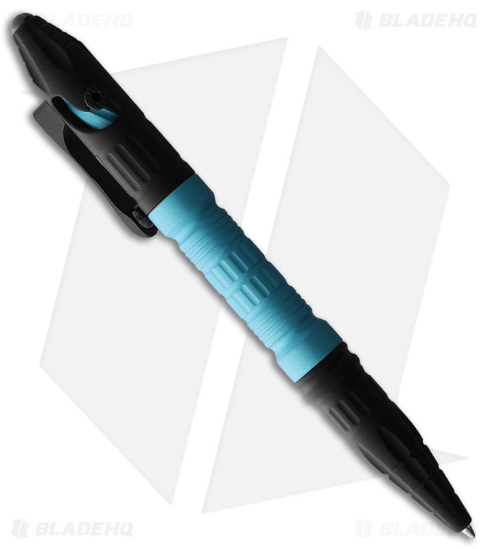 Heretic Knives Thoth Tactical Pen Black/Blue - Blade HQ