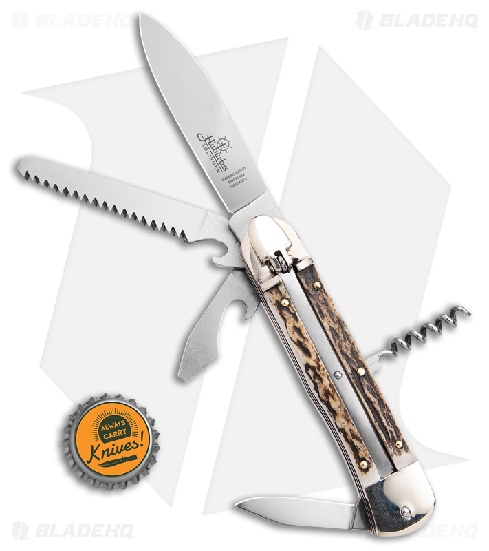 Hubertus 7.75" Large Lever Lock Automatic Knife - Blade HQ