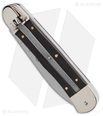 Hubertus Lever Lock Auto Knife 7.75 Ebony | Blade HQ