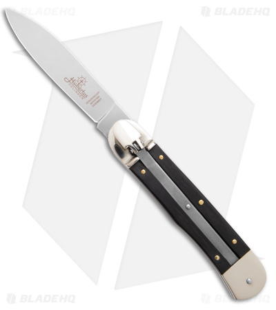 Hubertus Lever Lock Auto Knife 7.75 Ebony | Blade HQ
