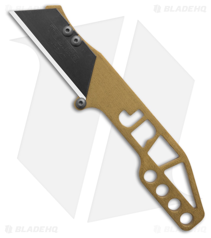 JRW Gear Bench Blade Utility Knife Brass - Blade HQ