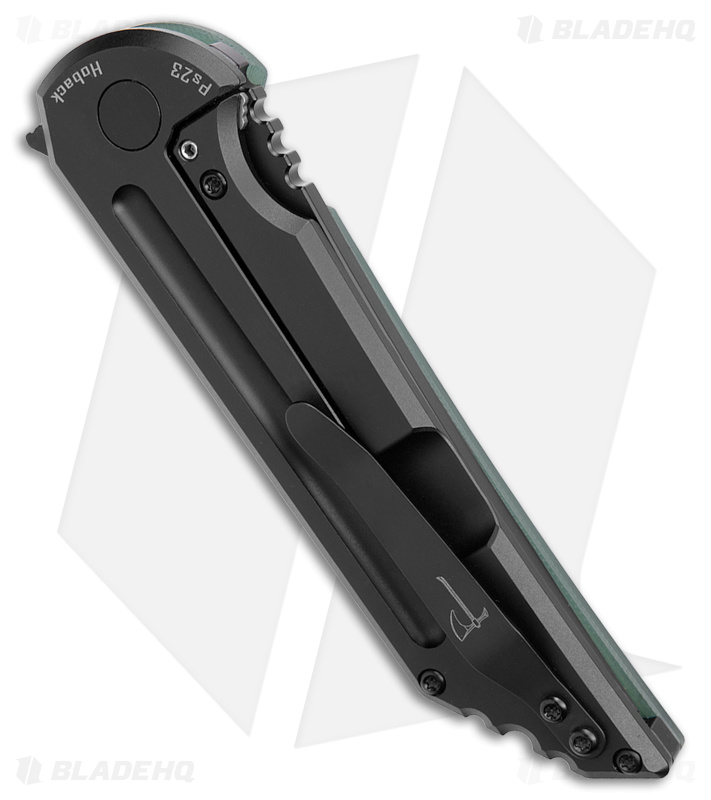 Jake Hoback Knives Kwaiback MK6 Green G-10 (Black) - Blade HQ