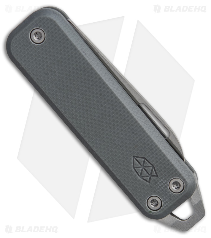 The James Brand The Elko Slip Joint Keychain Knife Gray G10 (1.6" Satin ...