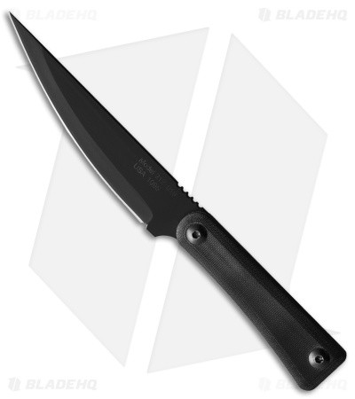 Jason Perry Bushcraft Knife Black G-10 (4.5" Black) - BHQ