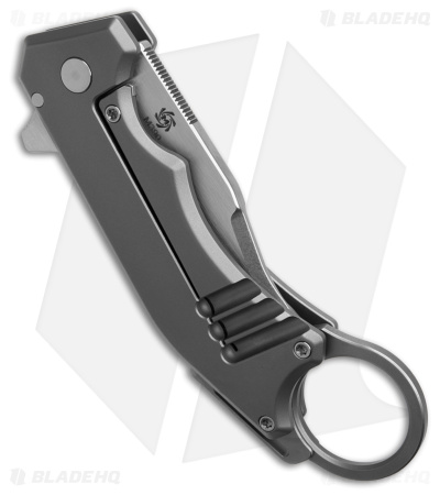 Mechforce x Jon Graham Titanium Ringed Rhino Knife - Blade HQ