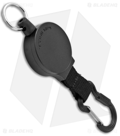 KEY-BAK Self Retracting Key Chain Reel Black - Blade HQ