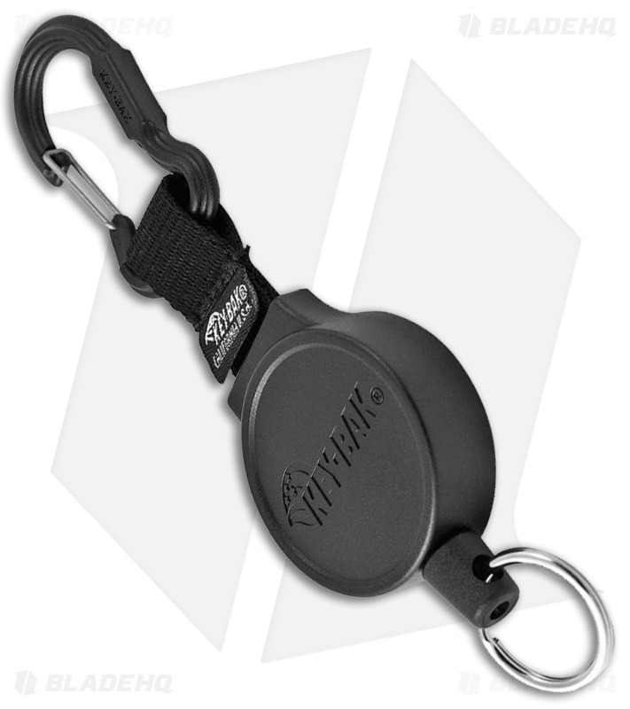 KEY-BAK Self Retracting Key Chain Reel Black - Blade HQ
