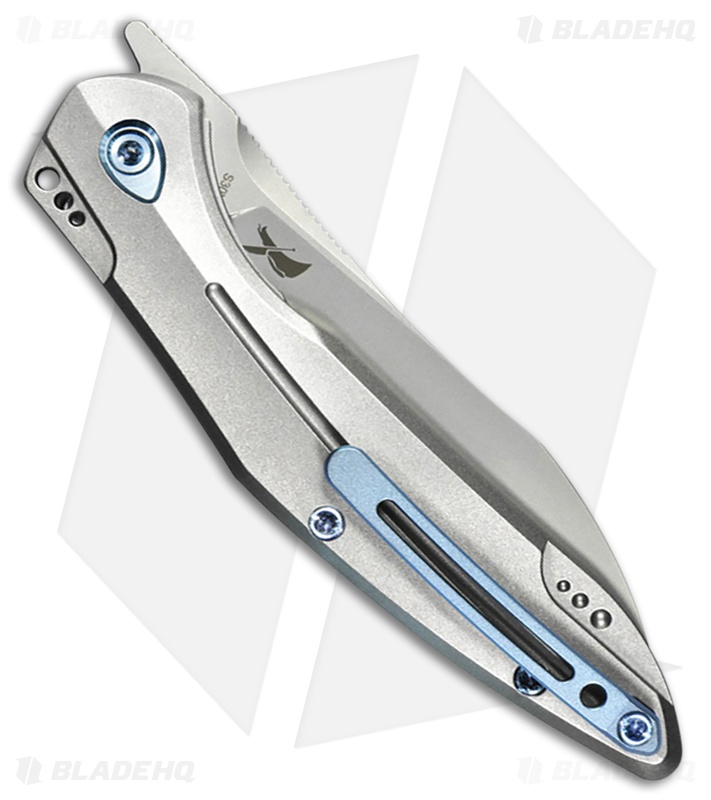 Kubey Barracuda Liner Lock Knife SW Titanium SW S30V