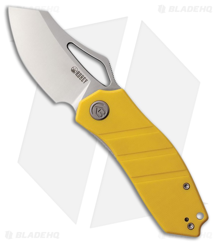 Kubey Knives Cyx Knife Yellow G-10 Satin D2