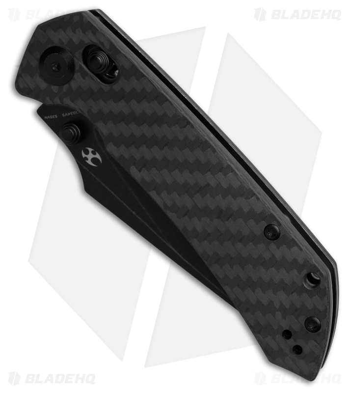 Kansept Fenrir Crossbar Lock Knife Twill Carbon Fiber