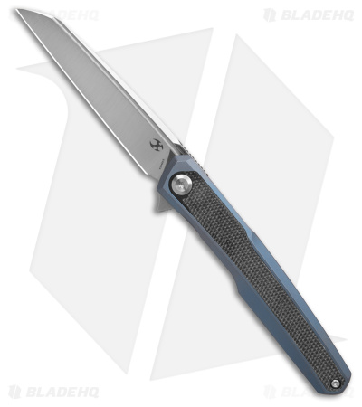 Kansept Arcus Knife Blue Ti/Black Micarta + Satin - Blade HQ