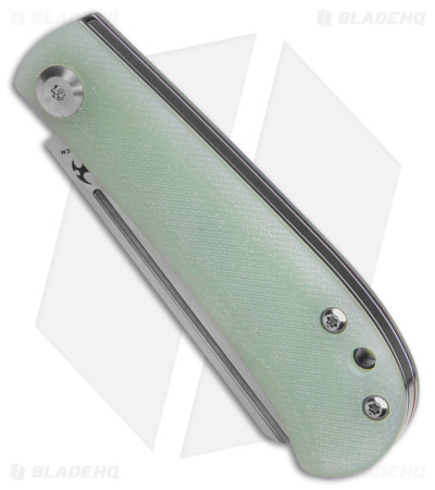 Kansept Swan Bevy Slip Joint Knife Jade G-10 SW - Blade HQ