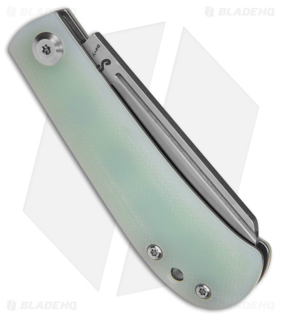 Kansept Swan Bevy Slip Joint Knife Jade G-10 SW - Blade HQ