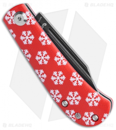 Kansept Knives Bevy - Slip Joint Knife | Red G-10 Snowflakes | Blade HQ