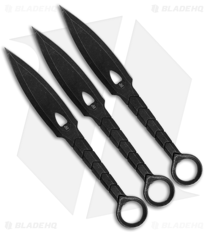 Kershaw Aethon 3-Piece Throwing Knife Set (Black) - Blade HQ