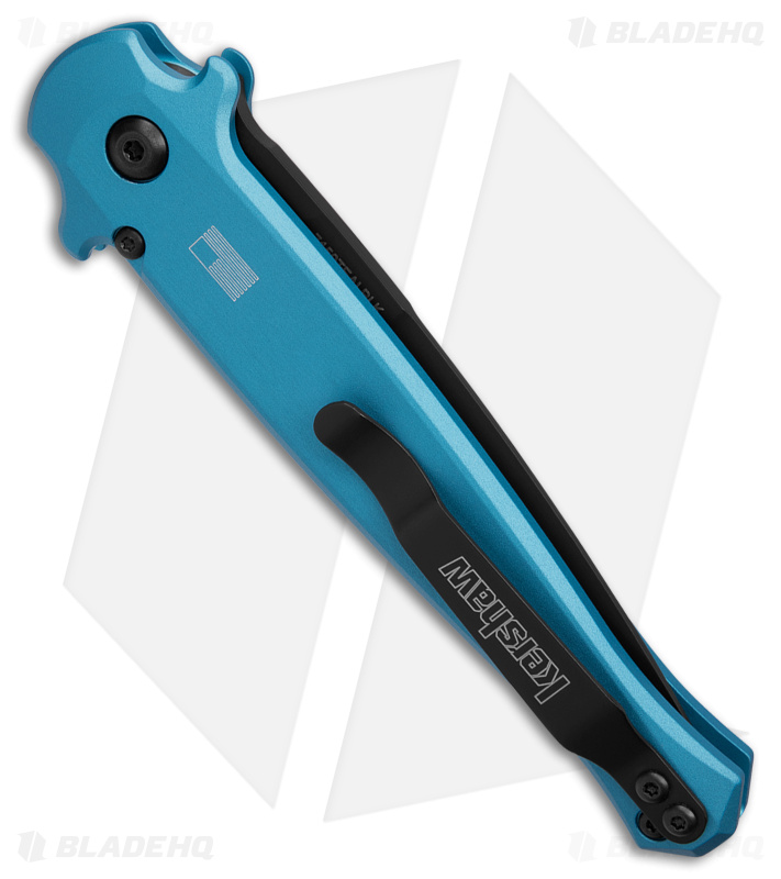 Kershaw Launch 8 Stiletto Auto Knife Teal + Black - Blade HQ