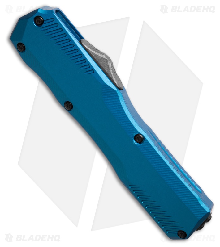 Kershaw Livewire OTF Knife Blue Aluminum MagnaCut Black SW