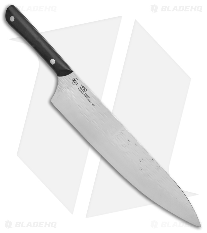 KAI PRO 10" Chef's Kitchen Knife | Black POM/Hammered