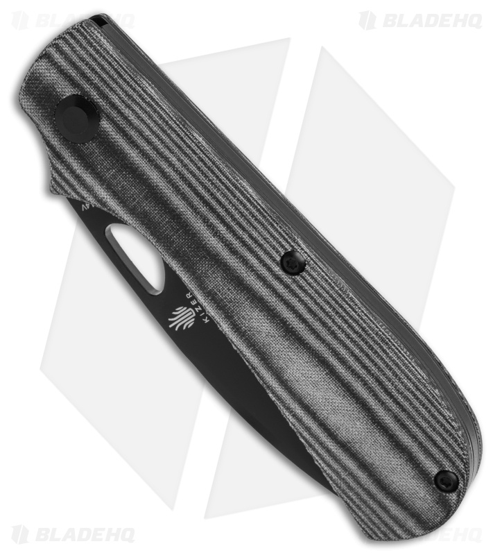 Kizer Vagnino Zipslip Slip Joint Knife | Black Micarta - Blade HQ