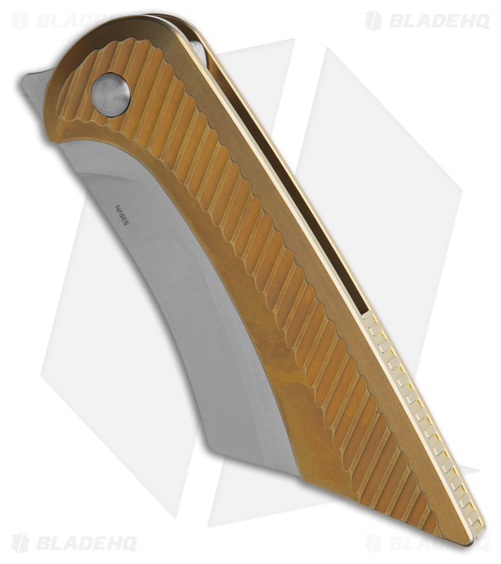 Kizer Dawn Frame Lock Knife Gold Ti Satin Ki3673A1