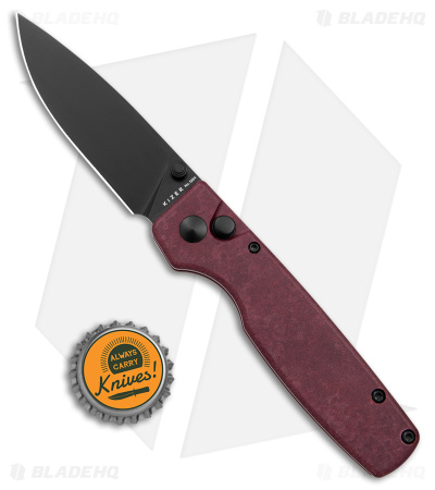Kizer Original Knife Red Richlite (3" Black) - Blade HQ