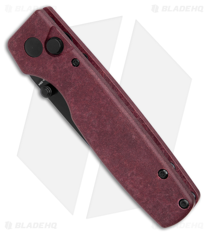 Kizer Original Knife Red Richlite (3" Black) - Blade HQ