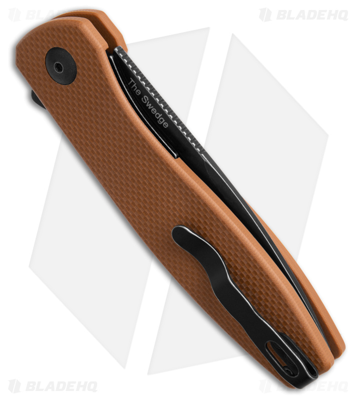Kizer Laconic The Swedge Knife Brown G-10 (Black) - Blade HQ