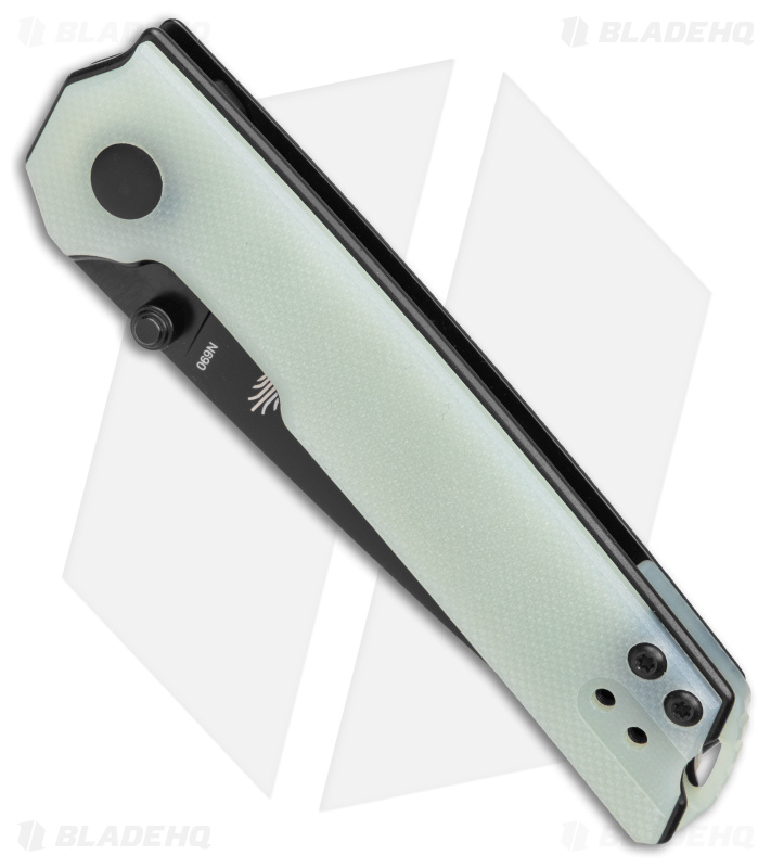 Kizer Vanguard Domin Mini Folding Knife Jade G-10 - Blade HQ