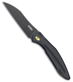 Kubey Barracuda Liner Lock Knife Black Ti (Black M390)