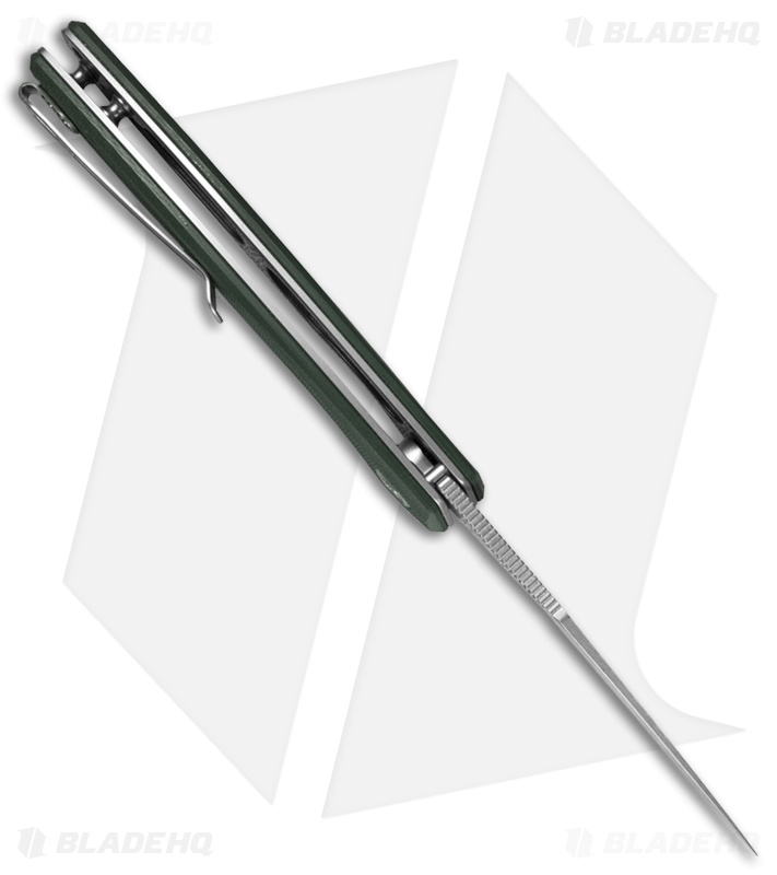 Kubey Calyce Spear Point Green G-10 (BB) - Blade HQ