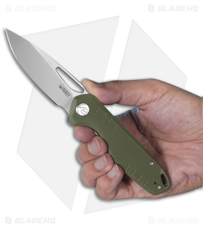 Kubey Doris Liner Lock OD Green G-10 (Satin) - Blade HQ