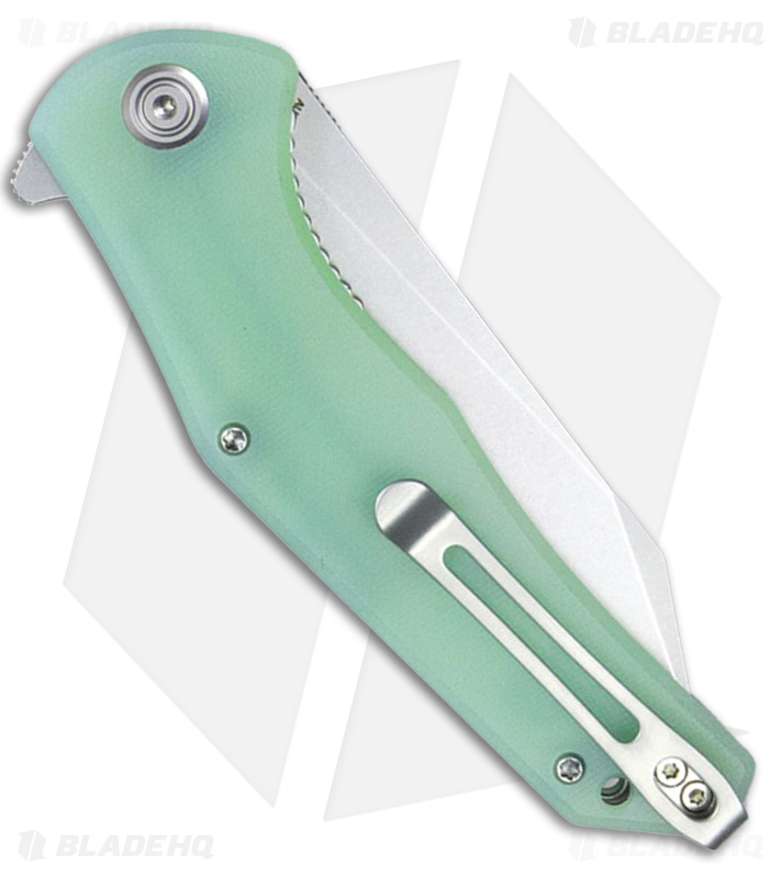Kubey Flash Pocket Knife Jade G-10 + Bead Blast - Blade HQ