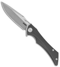 Kubey Raven Liner Lock Knife Black G-10 BB AUS-10