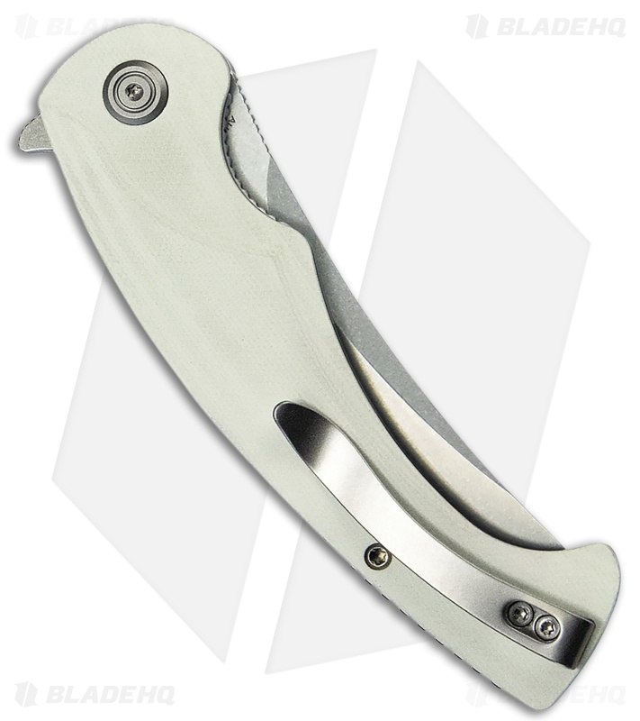 Kubey Knives Scimitar Knife White G-10 SW