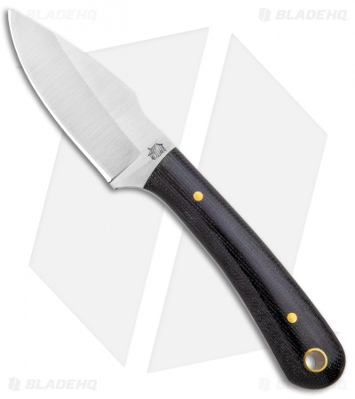 LT Wright Knives Great Plainsman Knife Matte Black Micarta (2.75" Satin ...