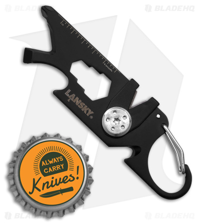 Lansky Roadie 8-In-1 Keychain Multi Tool - Black - Blade HQ