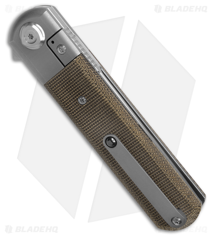 Liong Mah Design T-1 Green Micarta/Ti (Satin) - Blade HQ