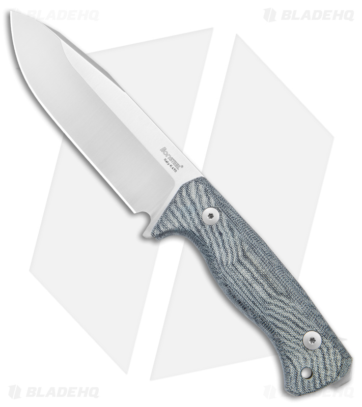 LionSteel T6 Fixed Blade Knife Black Micarta - Blade HQ