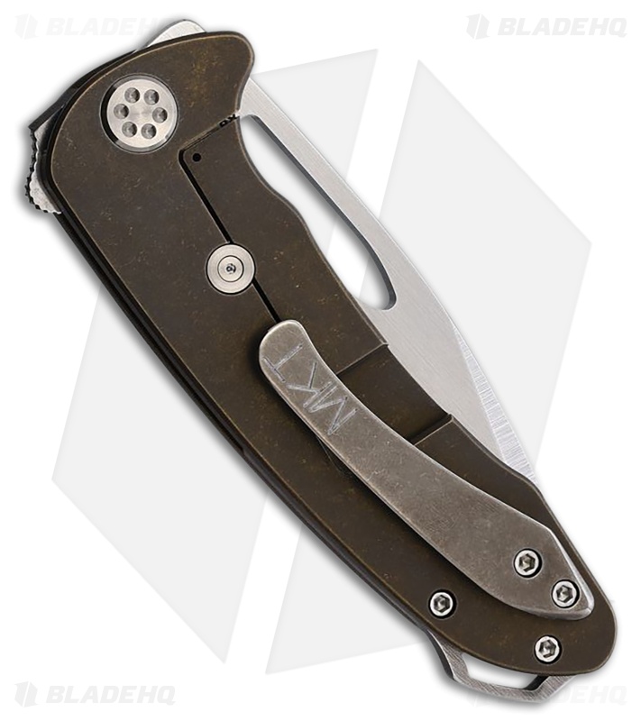 Medford On Belay Frame Lock Knife Bronze Ti - Blade HQ