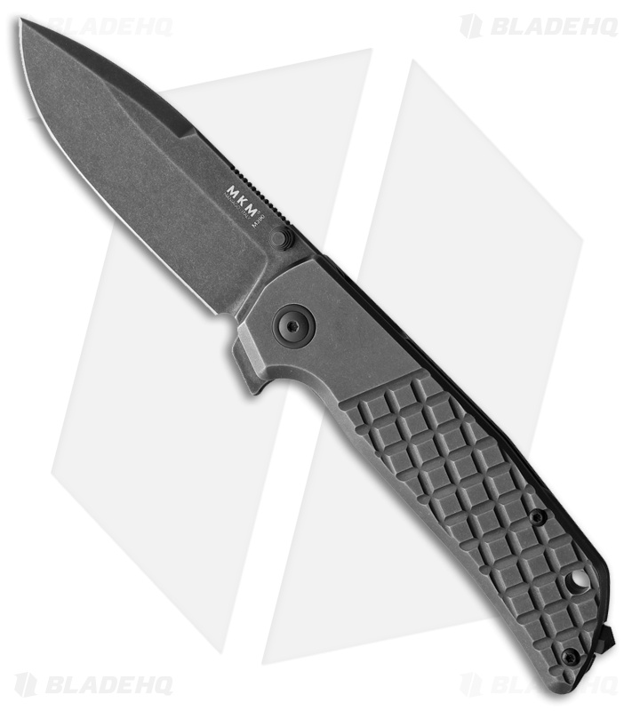 MKM Maximo Frame Lock Knife Dark Stonewash Ti - Blade HQ