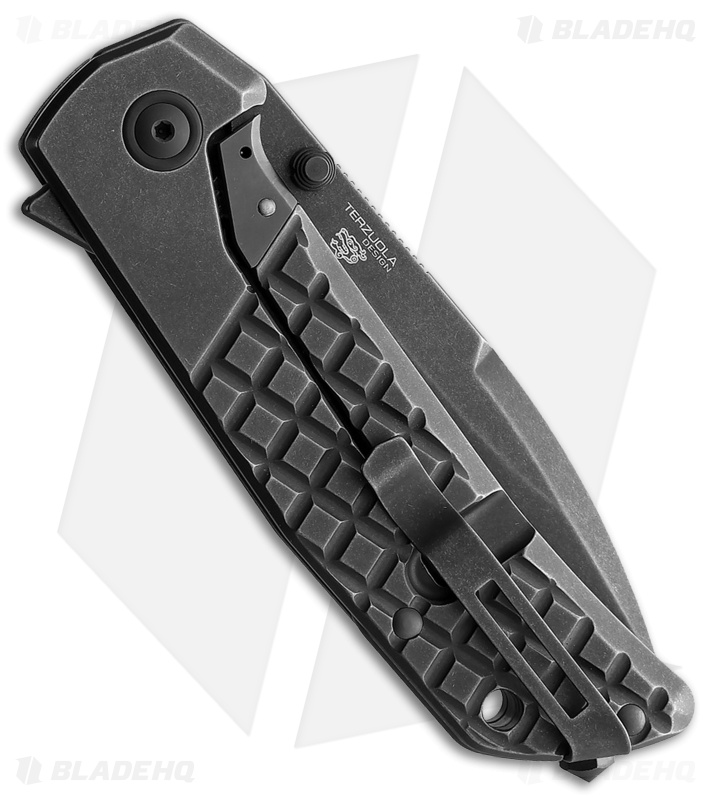 MKM Maximo Frame Lock Knife Dark Stonewash Ti - Blade HQ