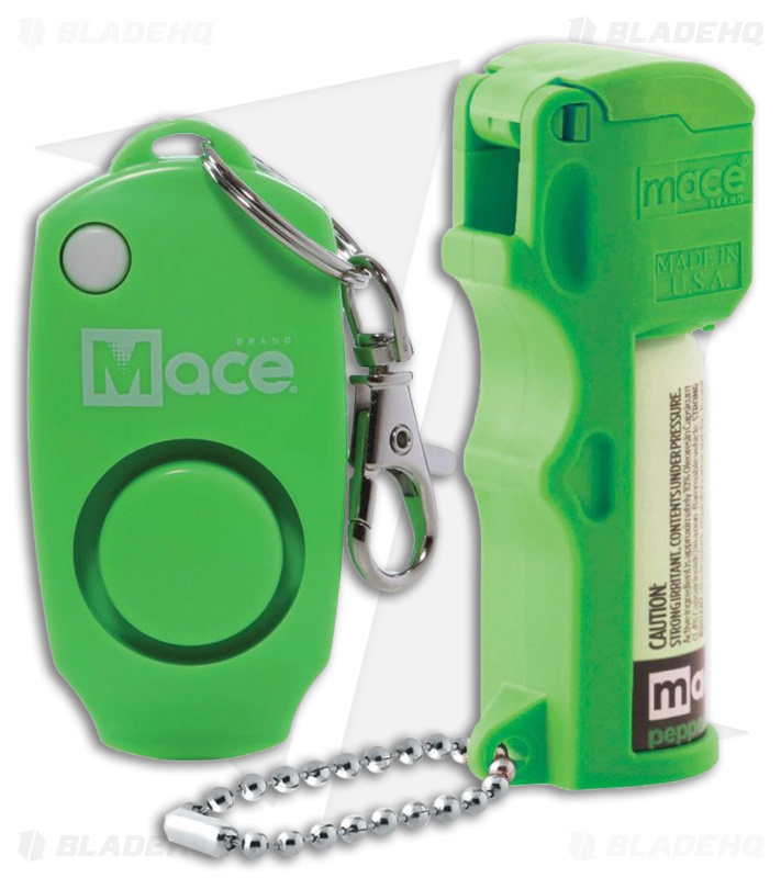 Mace Pocket 2-in-1 Alarm/Pepper Spray (Green) - Blade HQ