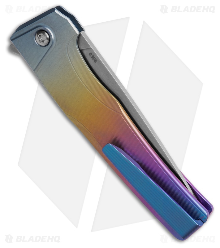 MachineWise Sonora Knife Ti Rainbow/Blue Fade