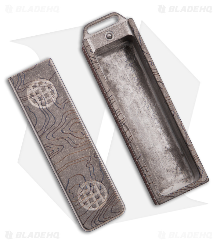 Maratac Titanium Match Box w/ Slide Lid Brown/Gray - Blade HQ