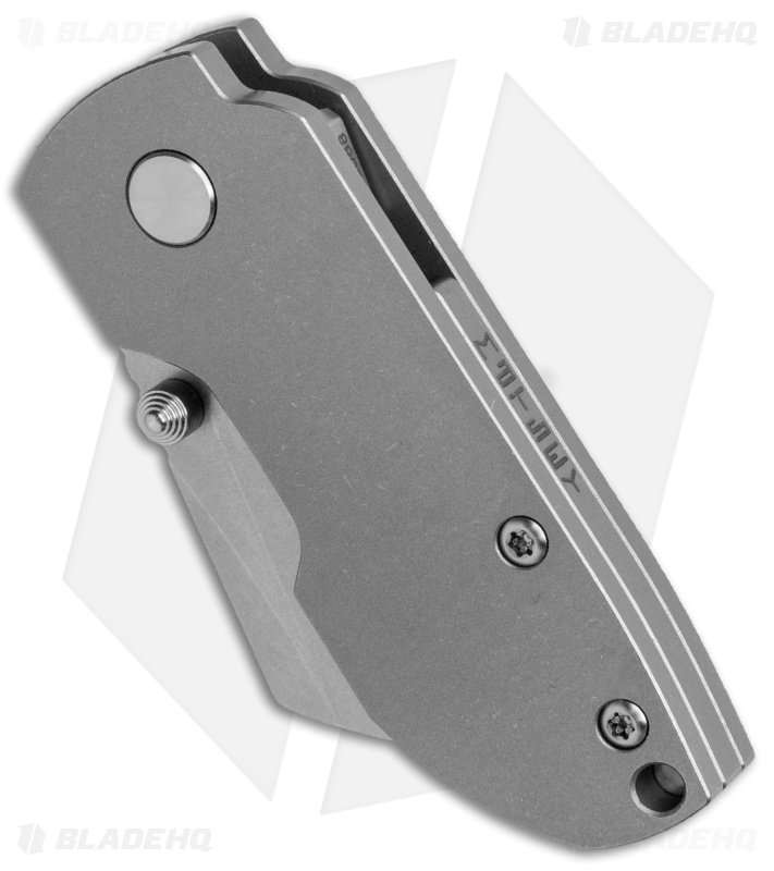 Matsey Striga Frame Lock Knife Stonewashed Titanium