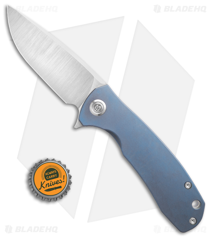 Maxace Balance 2021 Frame Lock Knife Blue Titanium | MBL-102 - Blade HQ