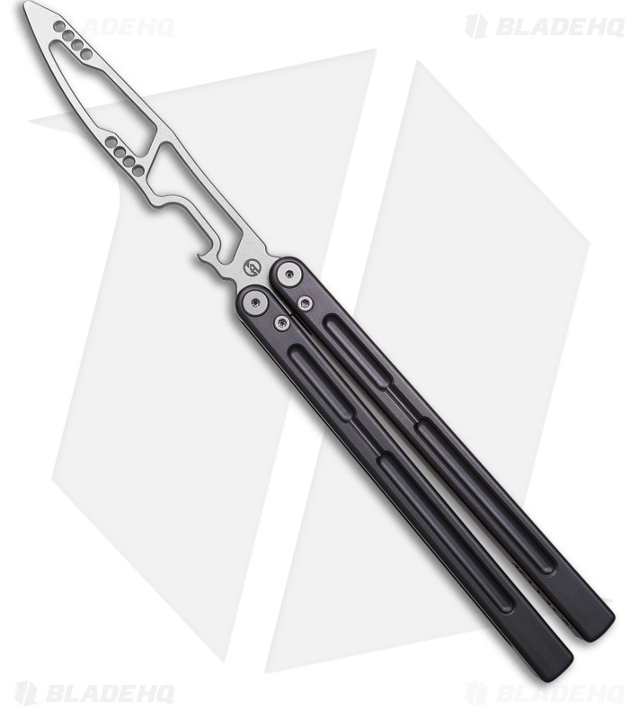 Maxace Phantom Balisong Knife Gray Alum (4.3" SW) - Blade HQ