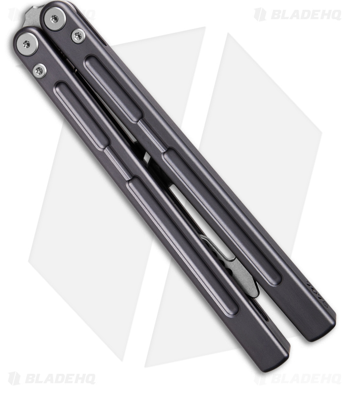 Maxace Phantom Balisong Knife Gray Alum (4.3" SW) - Blade HQ