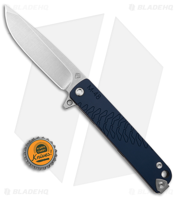 Medford M-48 Hybrid Frame Lock Knife Ti/Blue Al - Blade HQ